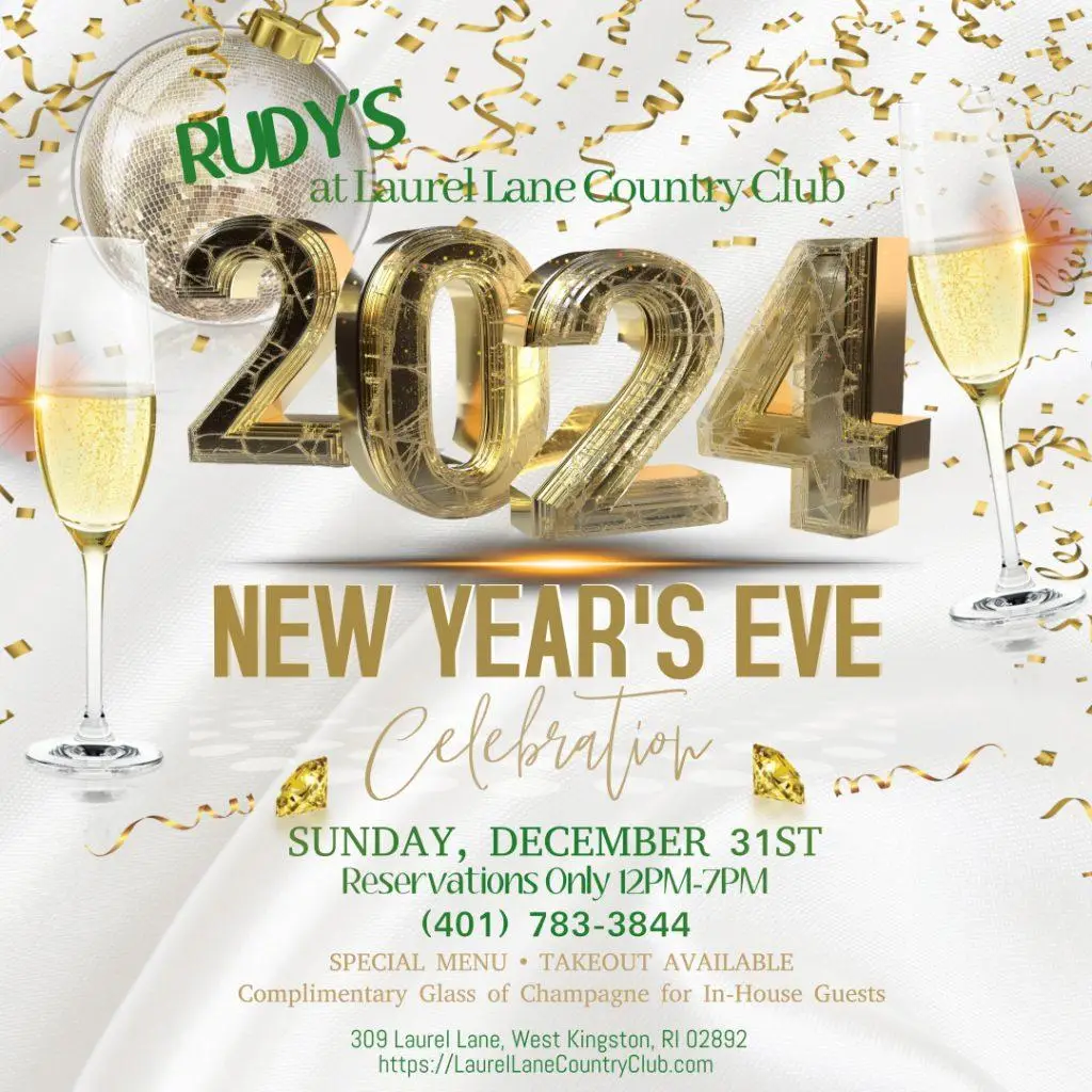Celebrate New Years Eve at Rudy’s! - Public Golf RI | Laurel Lane ...
