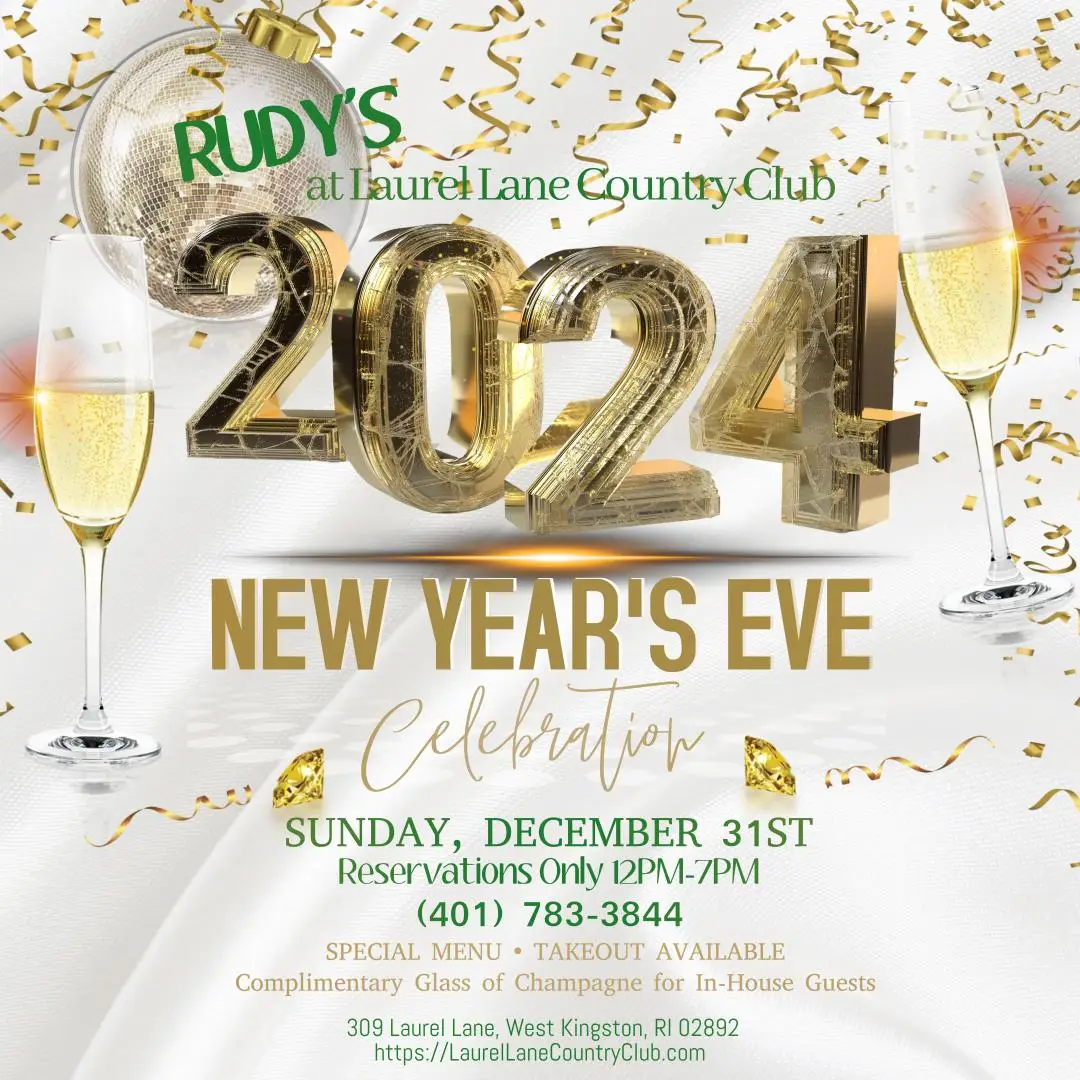 Celebrate New Years Eve at Rudy's! | Public Golf RI | Laurel Lane ...