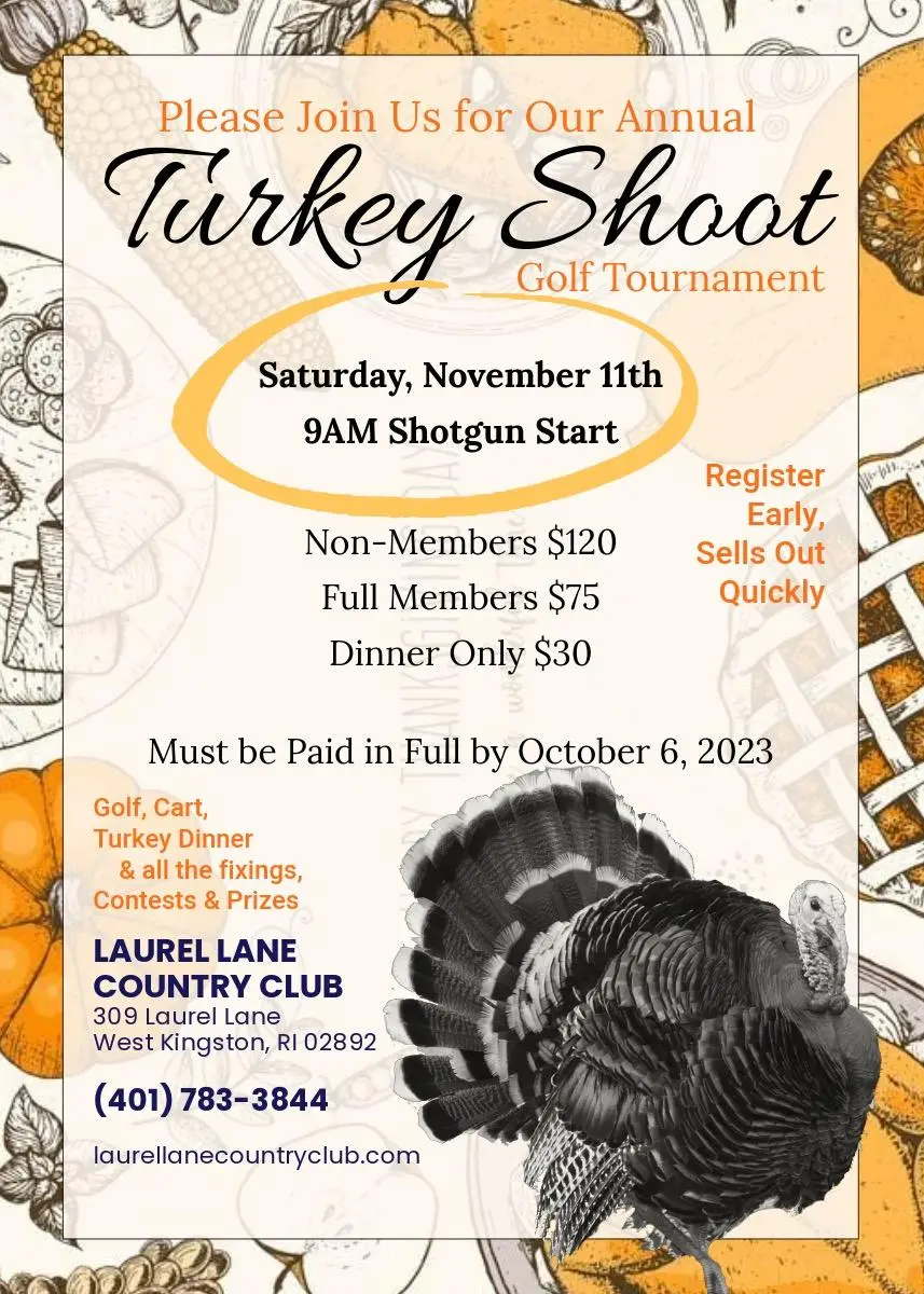 Annual Turkey Shoot Golf Tournament, Saturday, November 11, 2023 ...